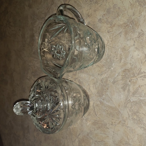 Anchor Hocking | Kitchen | Vintage Clear Glass Star Of David Cream ...